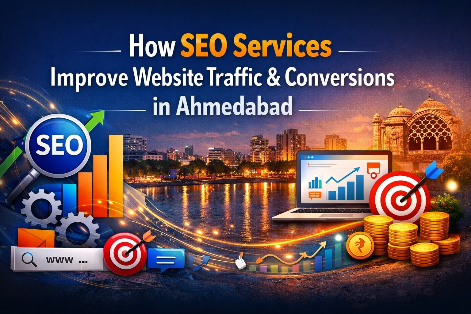 How SEO Services Improve Website Traffic & Conversions in Ahmedabad